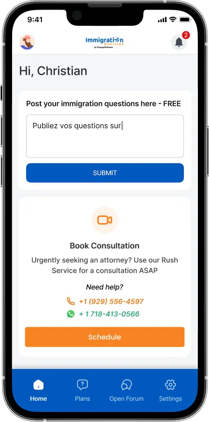Immigration Consultation App | U.S. Immigration Assistance App